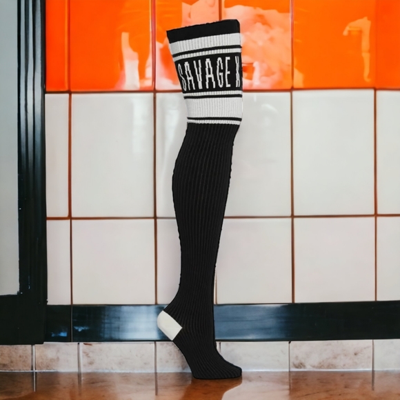 Savage X Fenty | Accessories | Savage X Fenty Classix Thigh High Socks ...